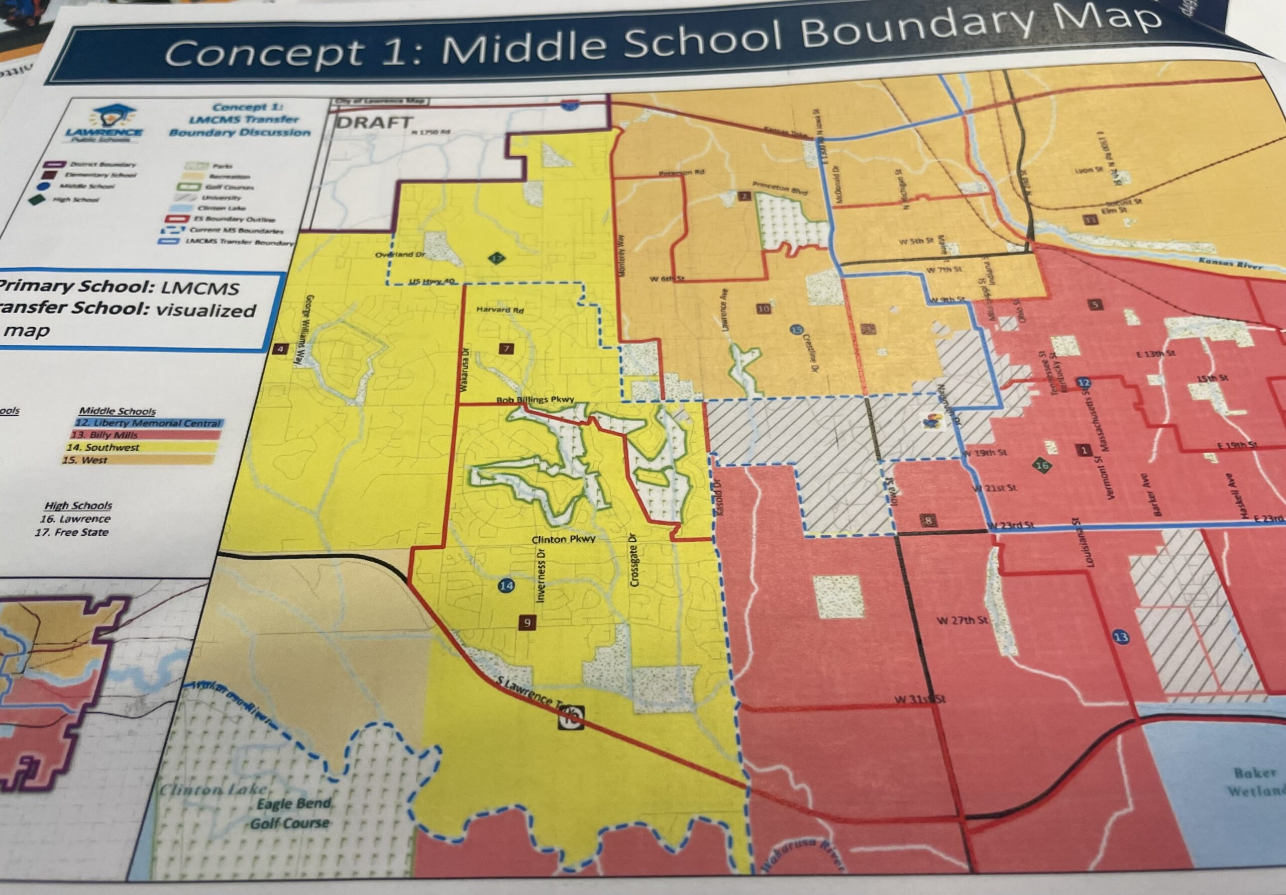 Committee recommends not changing middle school boundaries in Lawrence | News, Sports, Jobs ...